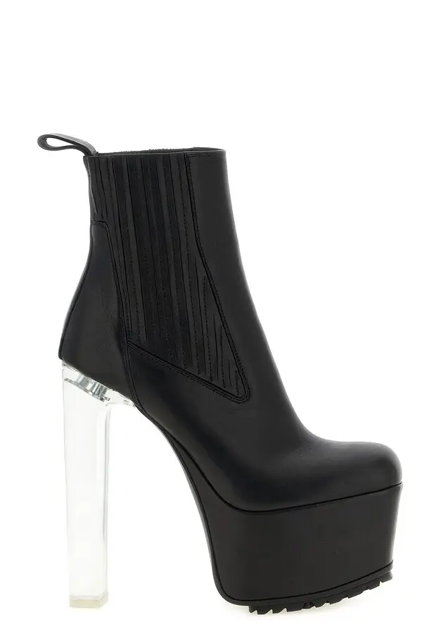 Rick Owens Beatle Kiss' Ankle Boots - Black