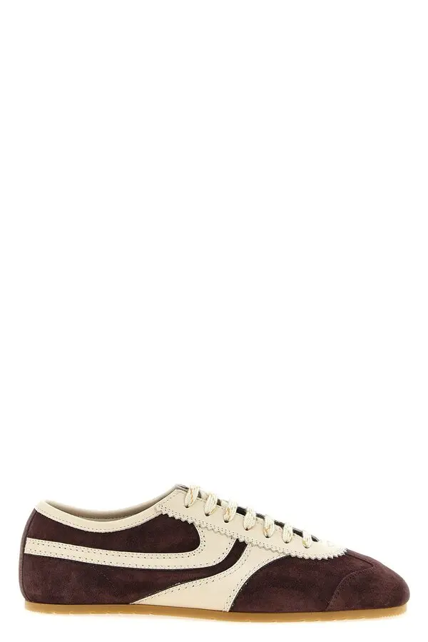 Dries Van Noten Suede Sneakers - Bordeaux