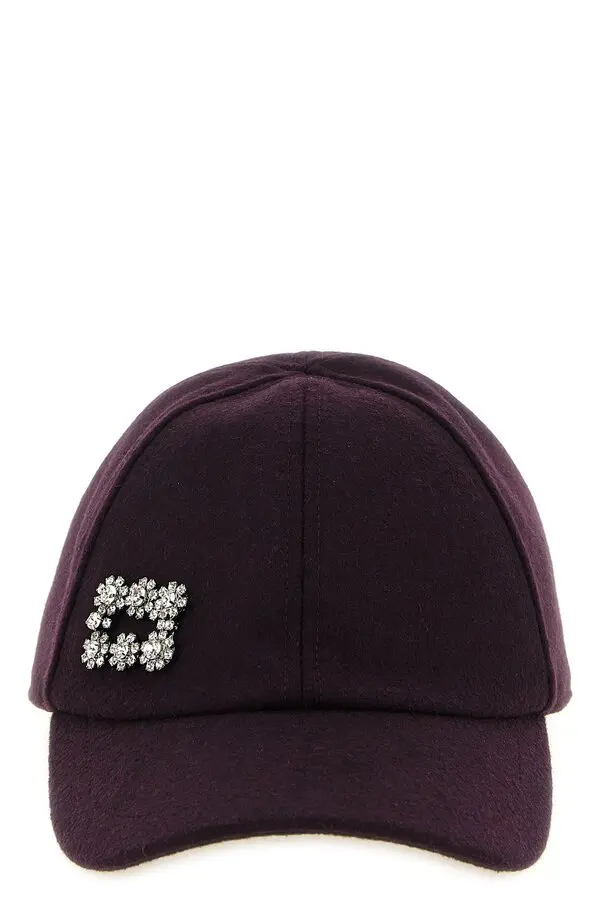 ROGER VIVIER Efflorescence' Cap - Bordeaux