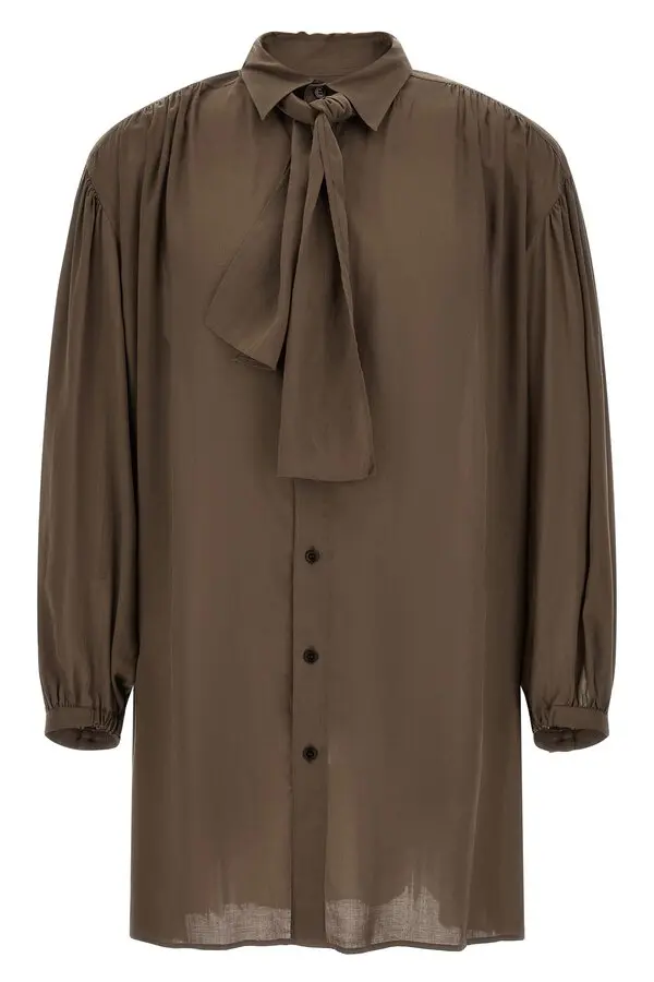 Yohji Yamamoto Shirt With Scarf - Green