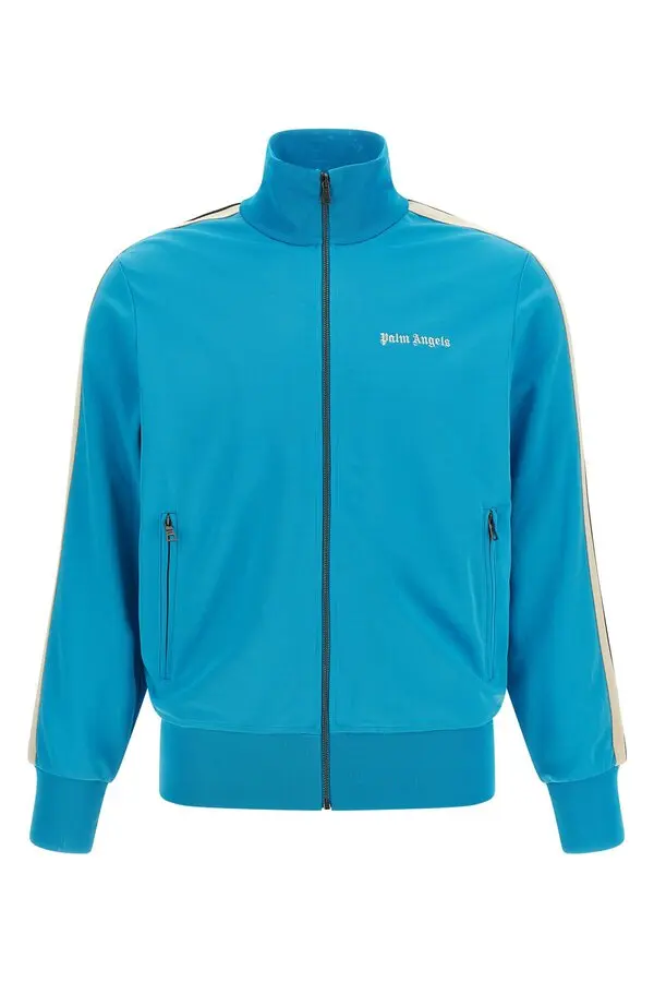 Palm Angels Track' Sweatshirt - Light Blue