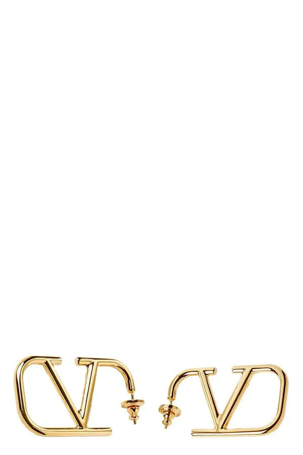 Valentino Garavani Vlogo Signature' Earrings - Gold