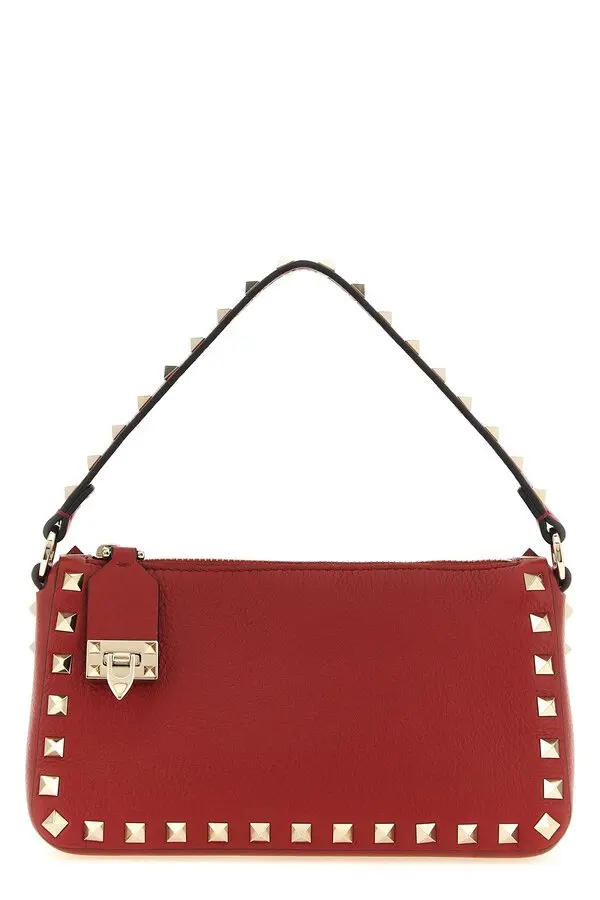 Valentino Garavani Valentinogaravani 'rockstud' Small Shoulder Bag - Red