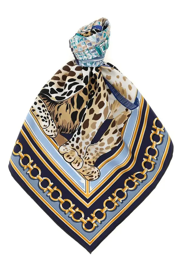 FERRAGAMO Felindra' Scarf - Blue