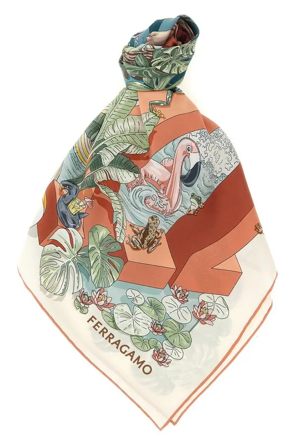 FERRAGAMO Jungle Party' Scarf - Multi