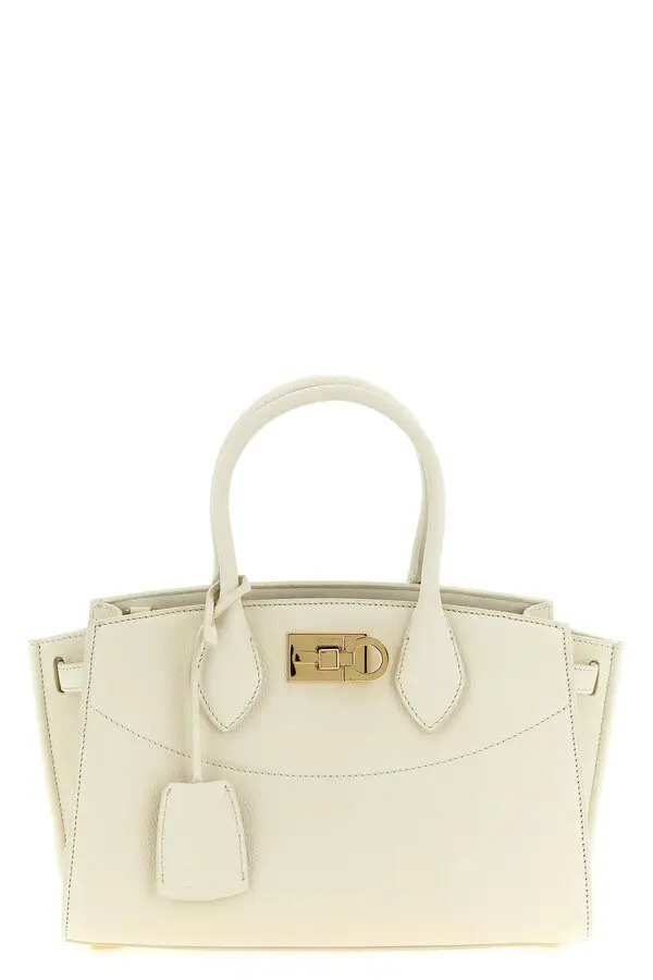 FERRAGAMO New Studio Soft Handbag - White