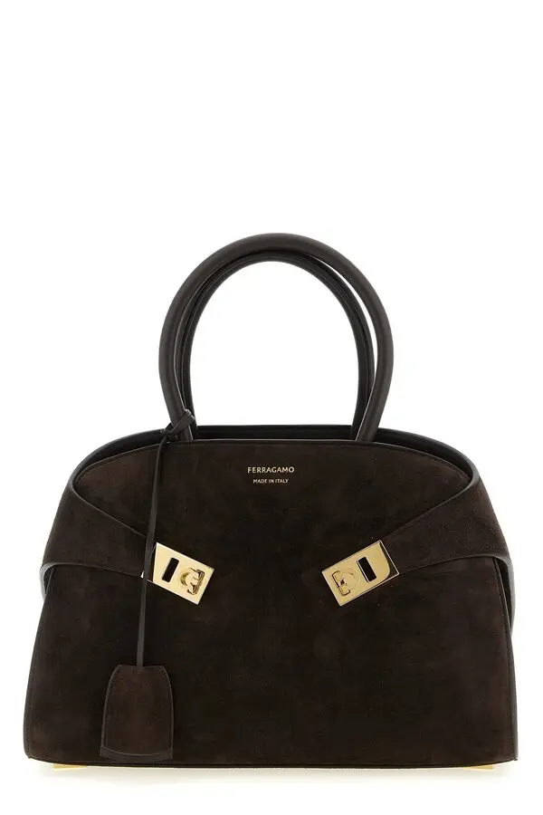 FERRAGAMO Hug Th Handbag - Brown