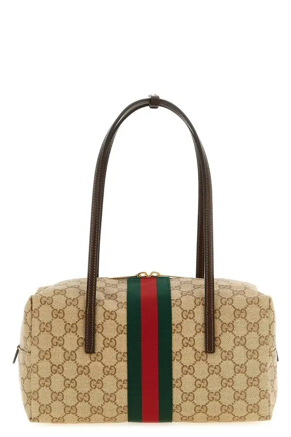 Gucci Melrose' Medium Shoulder Bag - Beige