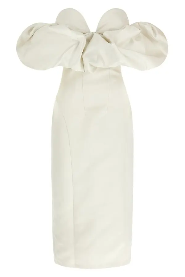 Elisabetta Franchi Off-the-shoulder Dress - White