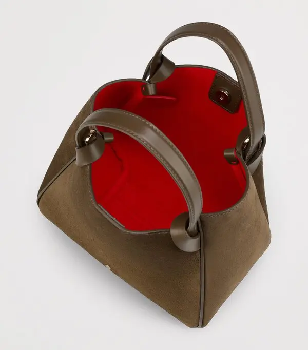 CHRISTIAN LOUBOUTIN Bettina Tote Mini Suede Tote Bag