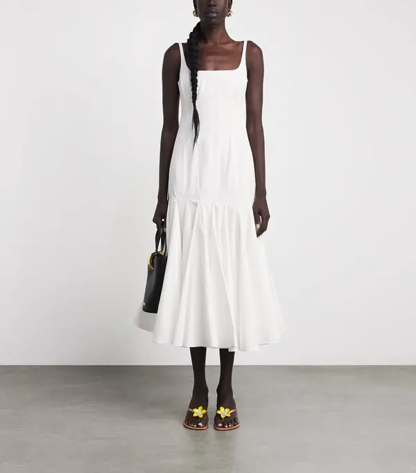 Jacquemus Cotton Agave Midi Dress