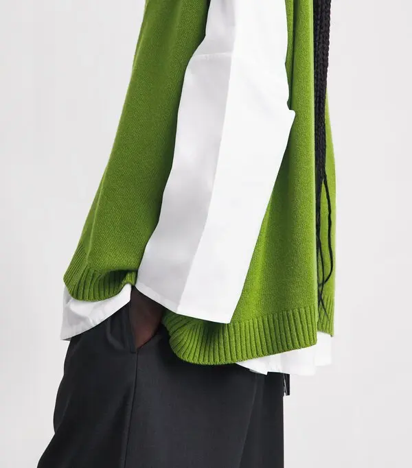 Eskandar Cashmere Plunge-neck Sweater Vest