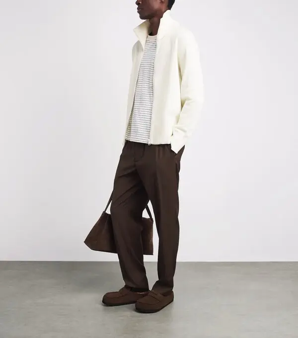 Sandro Wool Zip-up Cardigan