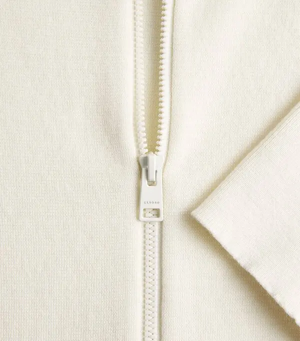 Sandro Wool Zip-up Cardigan