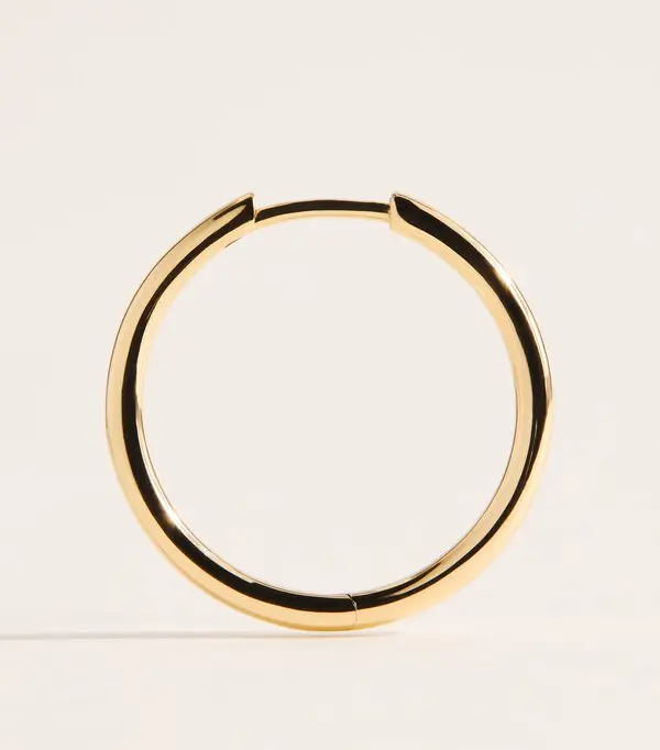 Harrods Large Yellow Huggie Earrings