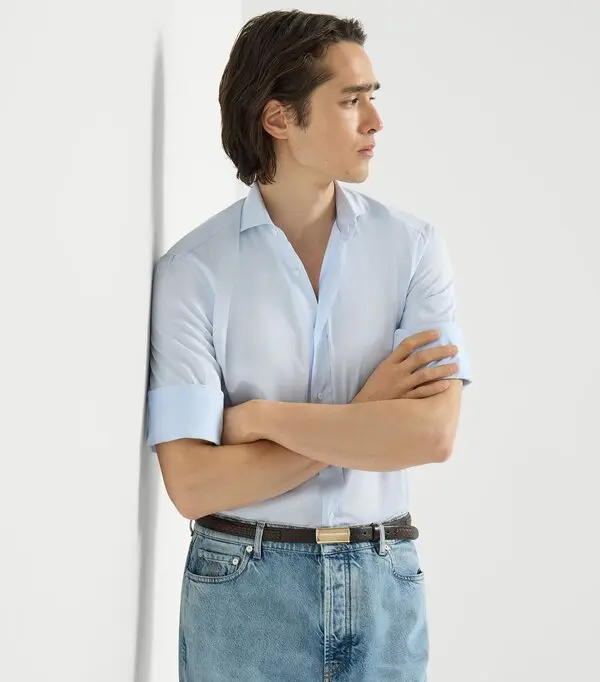 Brunello Cucinelli Cotton Twill Shirt