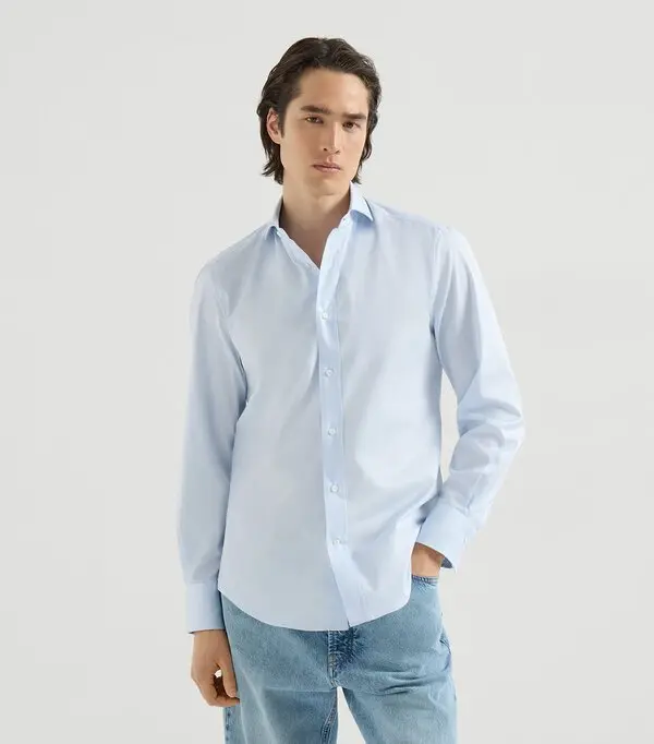 Brunello Cucinelli Cotton Twill Shirt