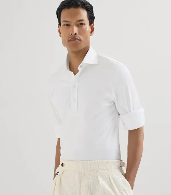 Brunello Cucinelli Cotton Jersey Polo Shirt