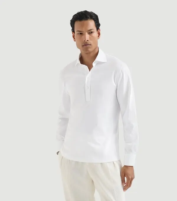 Brunello Cucinelli Cotton Jersey Polo Shirt
