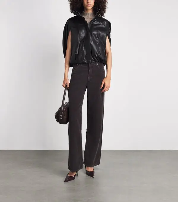 AGOLDE Corduroy Ren High-rise Wide-leg Jeans
