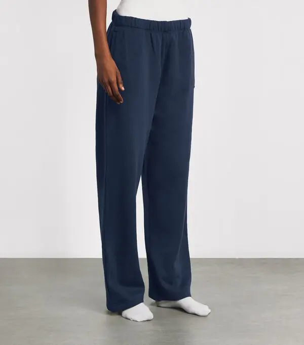 SKIMS Cotton-blend Fleece Straight Sweatpants