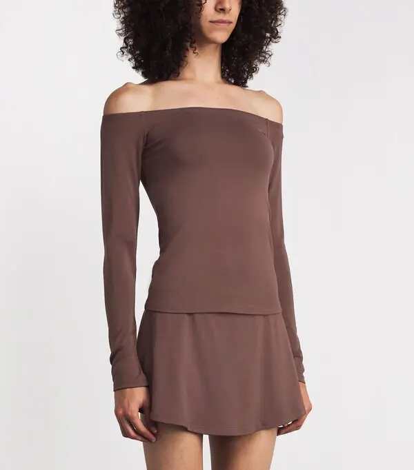 SKIMS Smooth Layers Off-the-shoulder Top