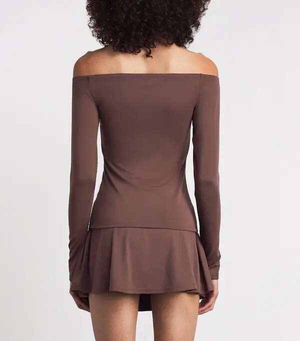 SKIMS Smooth Layers Off-the-shoulder Top