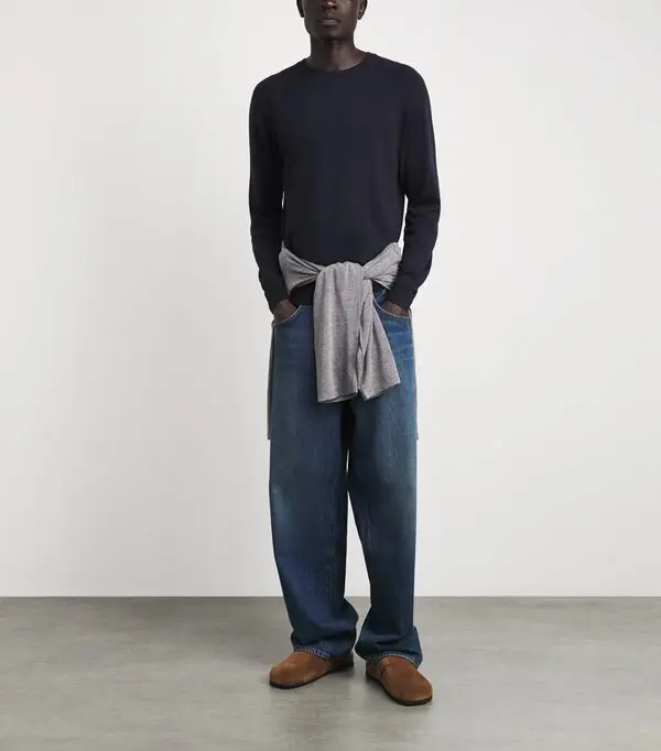 Sunspel Sea Island Cotton-cashmere Sweater