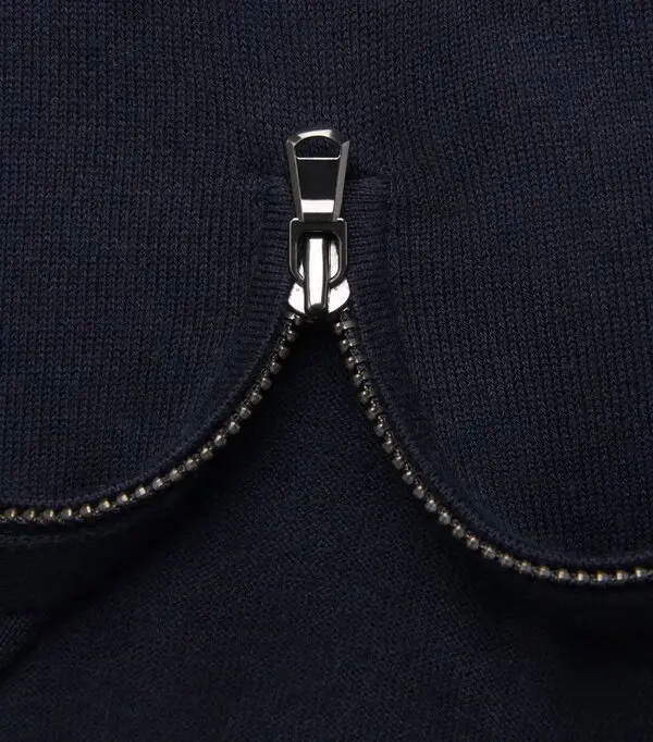 Sunspel Sea Island Cashmere Half-zip Sweater