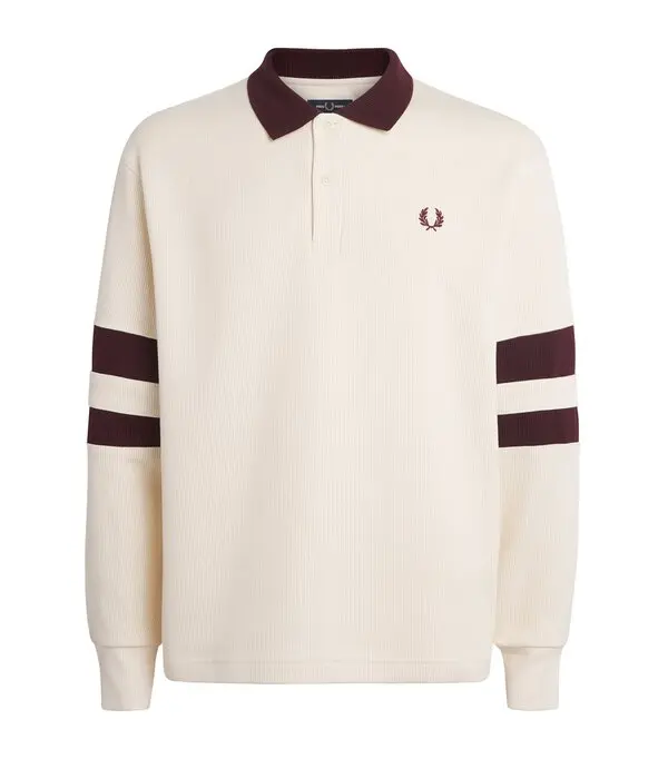 Fred Perry Cotton Logo Polo Sweatshirt