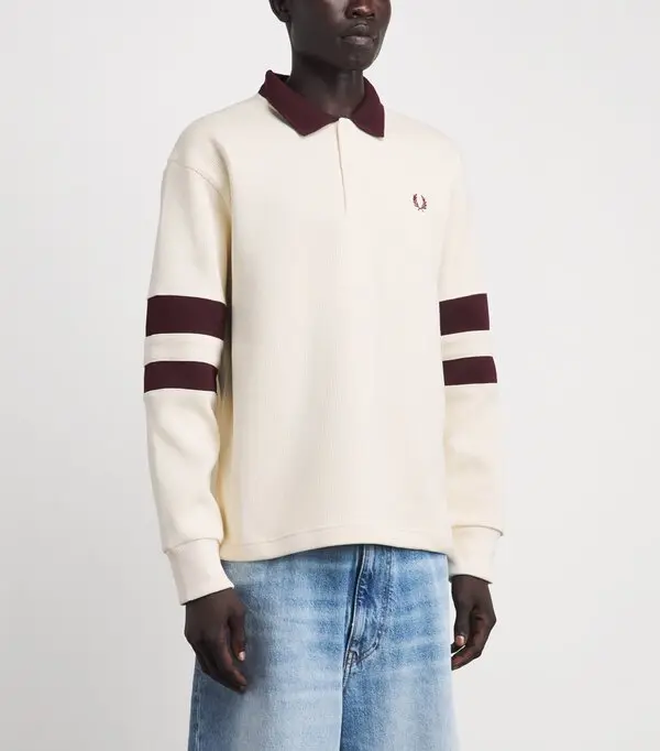 Fred Perry Cotton Logo Polo Sweatshirt
