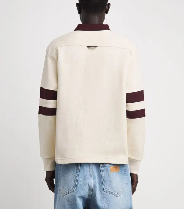 Fred Perry Cotton Logo Polo Sweatshirt