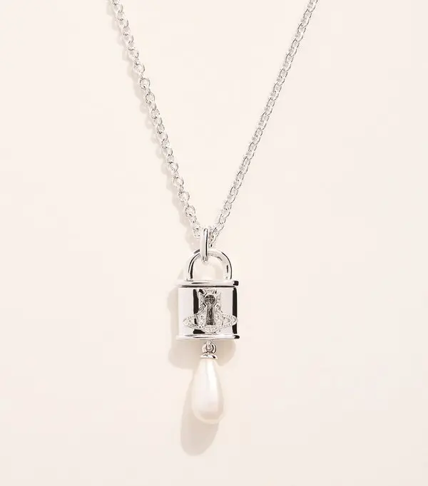 VIVIENNE WESTWOOD Small Celestia Pendant Necklace - Ivory