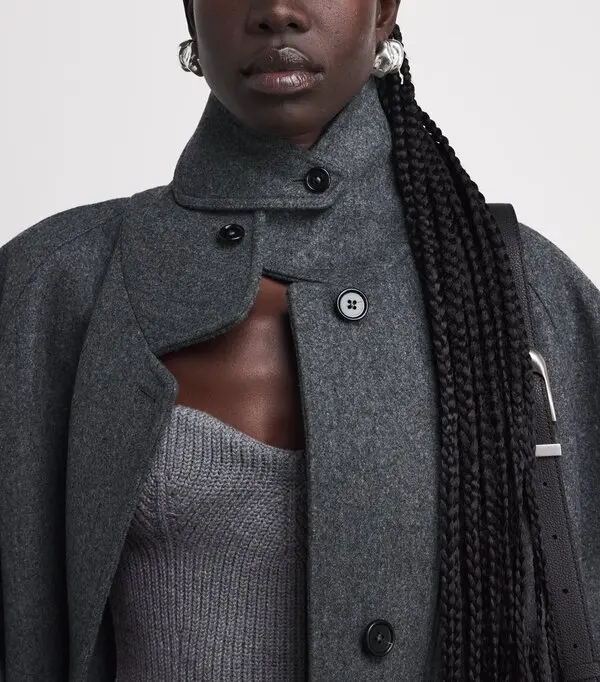 JIL SANDER Wool-blend Oversized Coat