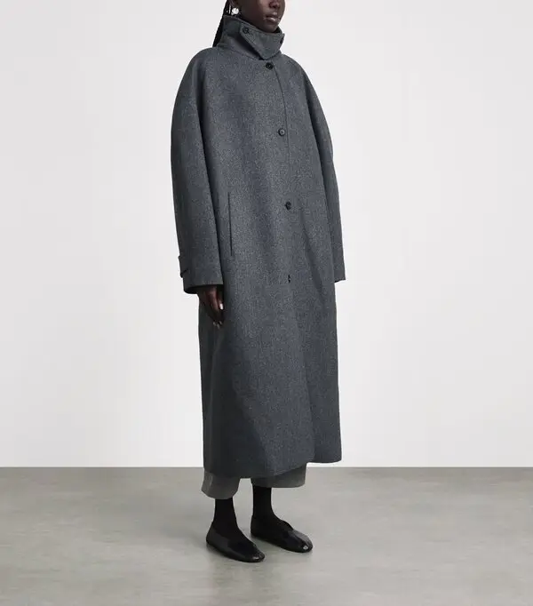 JIL SANDER Wool-blend Oversized Coat