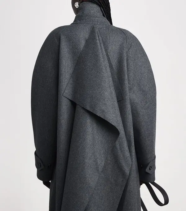 JIL SANDER Wool-blend Oversized Coat