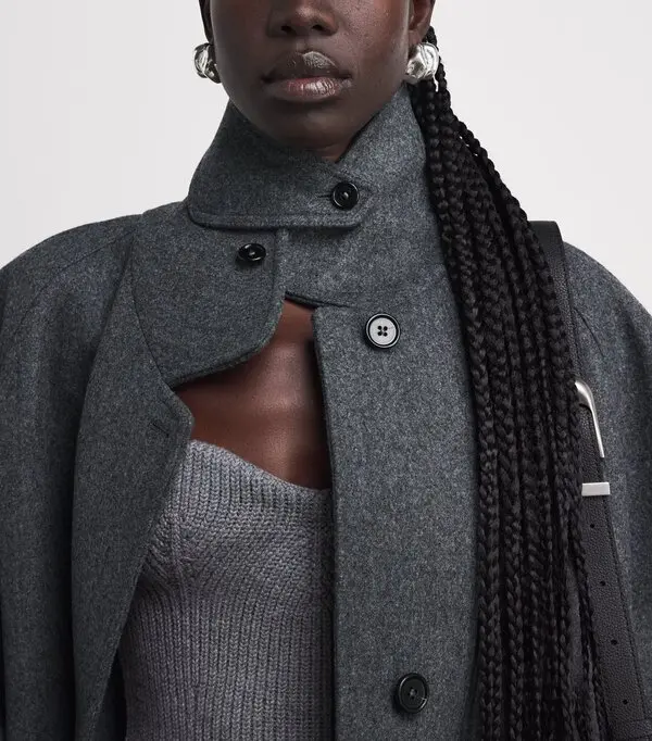 JIL SANDER Oversized Wool-blend Coat