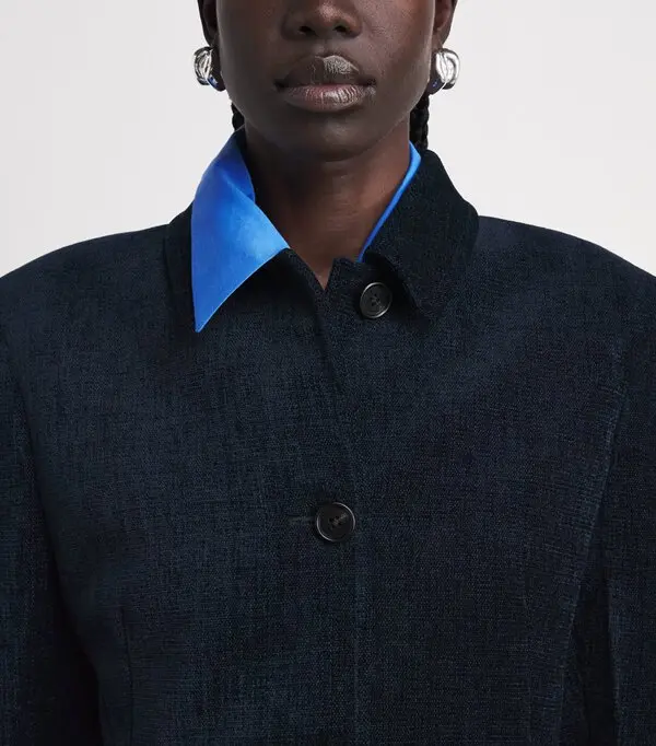 JIL SANDER Chenille Car Coat