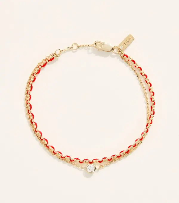 REDLINE Yellow Gold And Diamond Aurore Celeste Bracelet