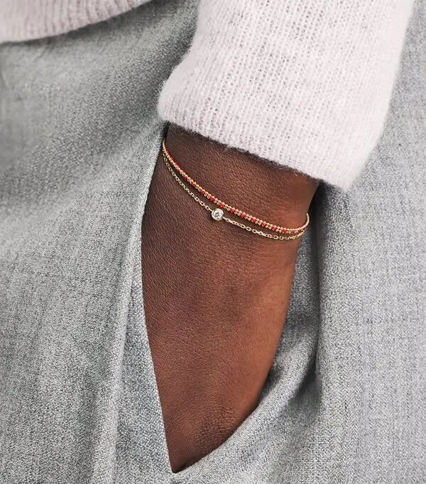 REDLINE Yellow Gold And Diamond Aurore Celeste Bracelet