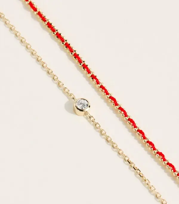 REDLINE Yellow Gold And Diamond Aurore Celeste Bracelet