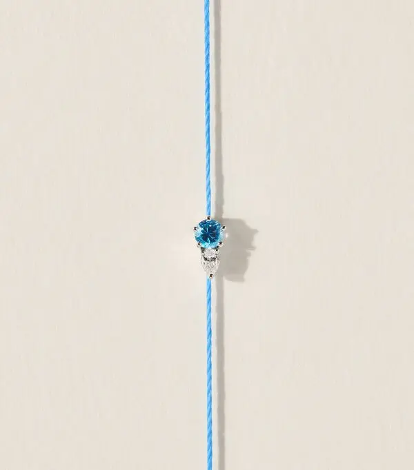 REDLINE White Gold, Topaz And Diamond Abby Bracelet