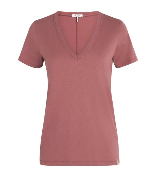 Rag & Bone Cotton The Slub Vee T-shirt