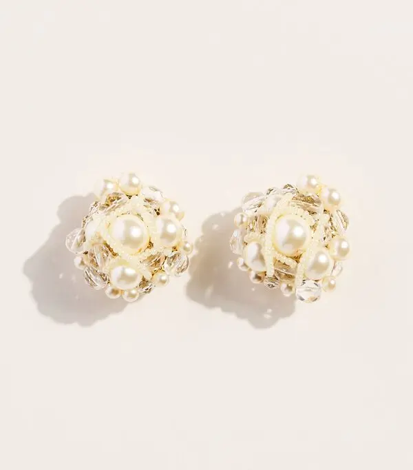 COPPOLA E TOPPO Pasticcino Clip-on Earrings - White