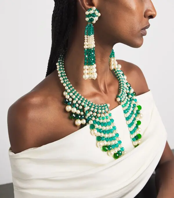 COPPOLA E TOPPO Beaded Frangia Necklace