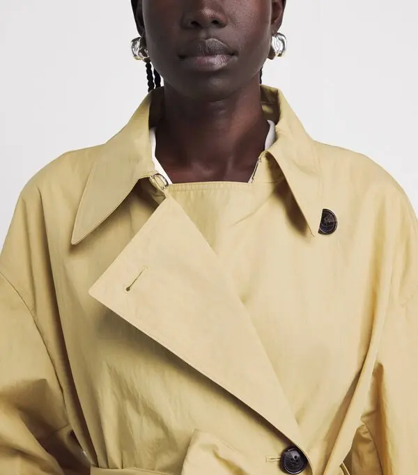 Theory Cropped Belted Trench Coat