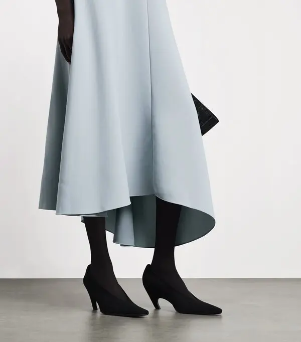 Theory Knit-satin Midi Dress