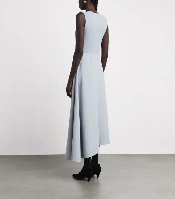 Theory Knit-satin Midi Dress