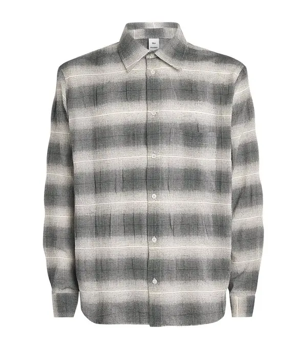 WON HUNDRED Check Pete Shirt - Black
