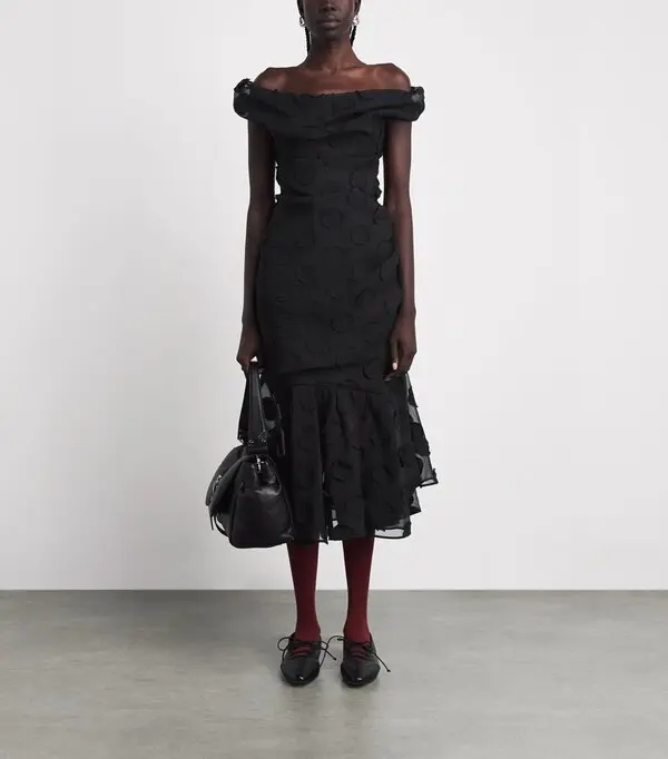 VIVIENNE WESTWOOD Polka-dot Ginnie Frill Midi Dress